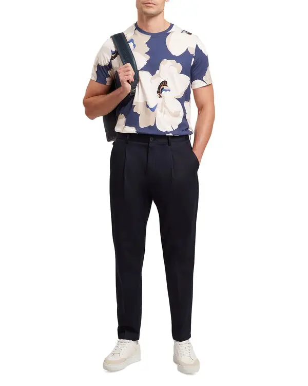 Ted Baker London Kathan Bold Floral Print Tee - Navy