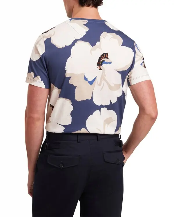 Ted Baker London Kathan Bold Floral Print Tee - Navy