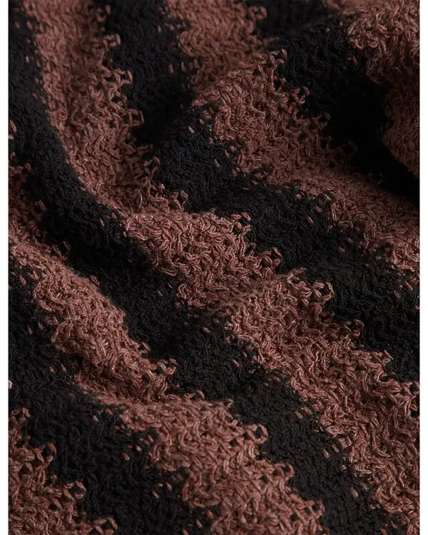 Ted Baker London Monier Textured Stripe Relaxed Crochet Shirt