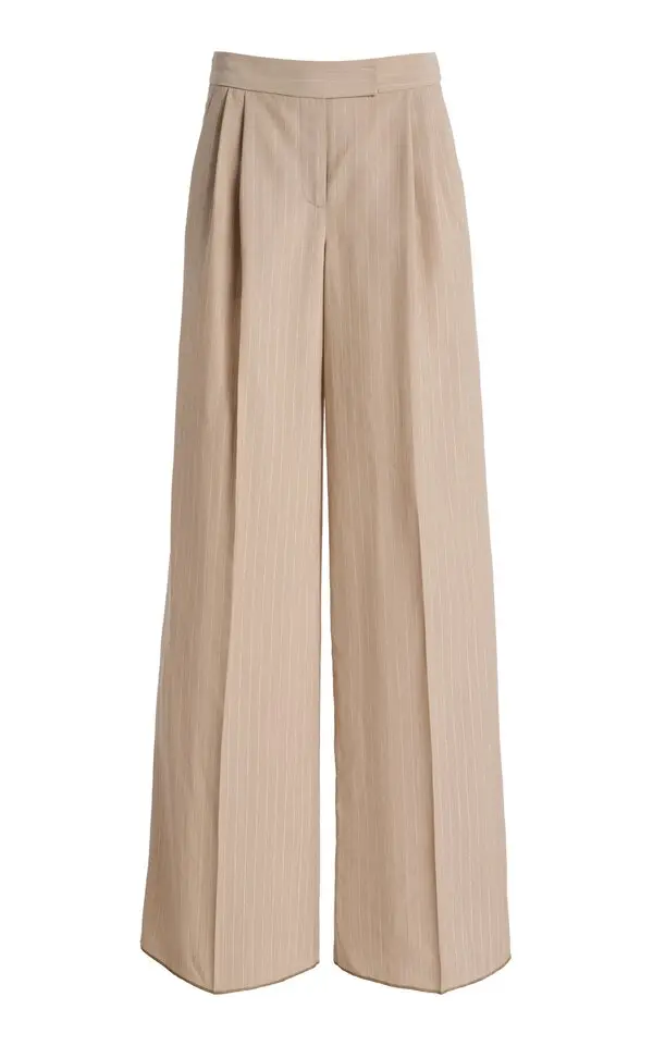 LAQUAN SMITH Crease-front Wide-leg Trousers