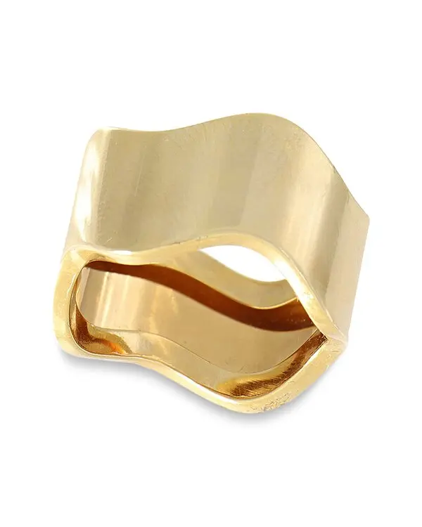 Bloomingdale'S 14k Yellow Wave Ring - Gold