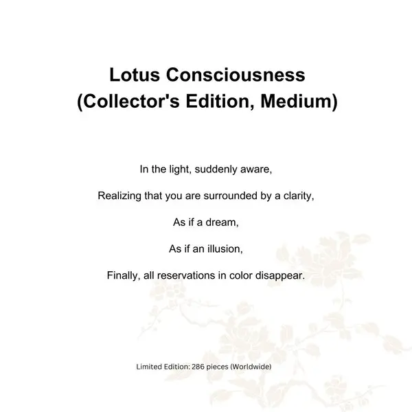 LIULI Lotus Consciousness Medium Crystal Sculpture