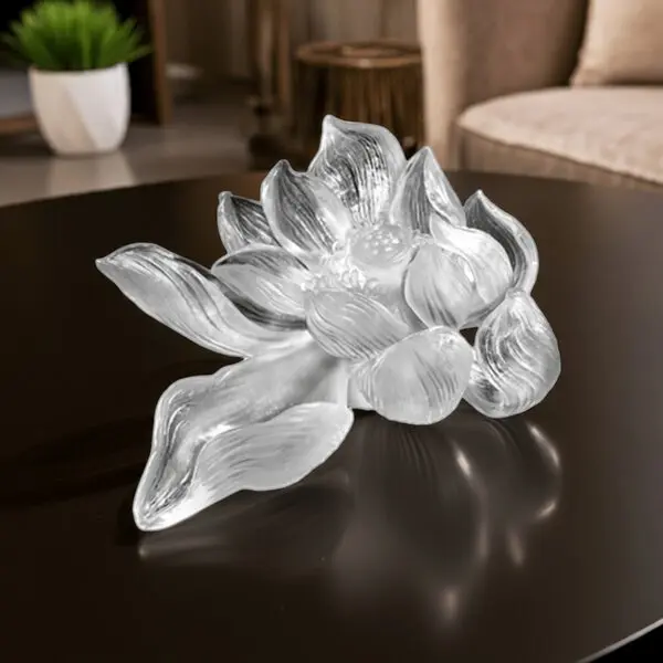 LIULI Lotus Consciousness Medium Crystal Sculpture