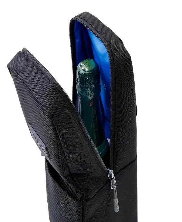 PACKIT Freezable Wine Carrier With Crossbody Strap And Wristlet