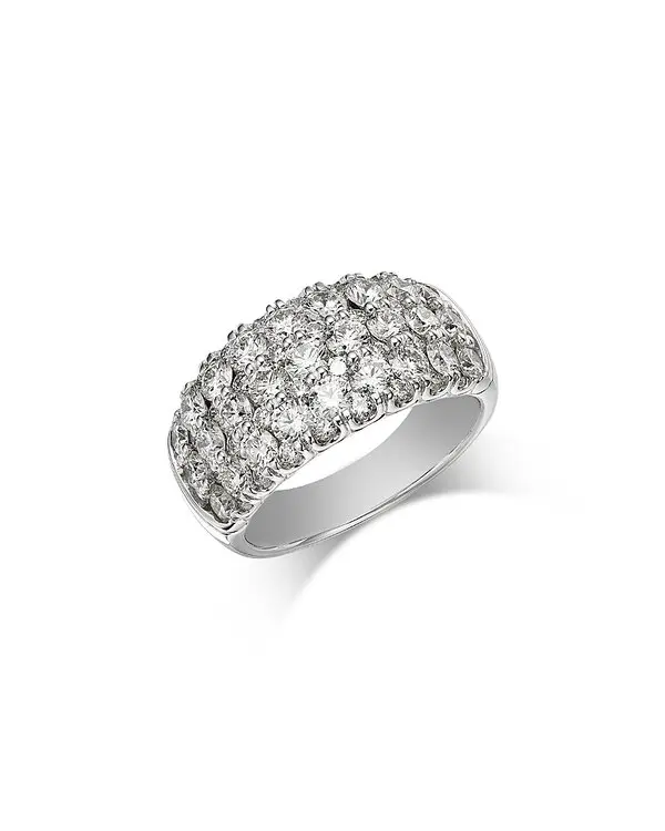 Bloomingdale'S Diamond Multirow Cluster Ring In Platinum, 3.05 Tcw - White