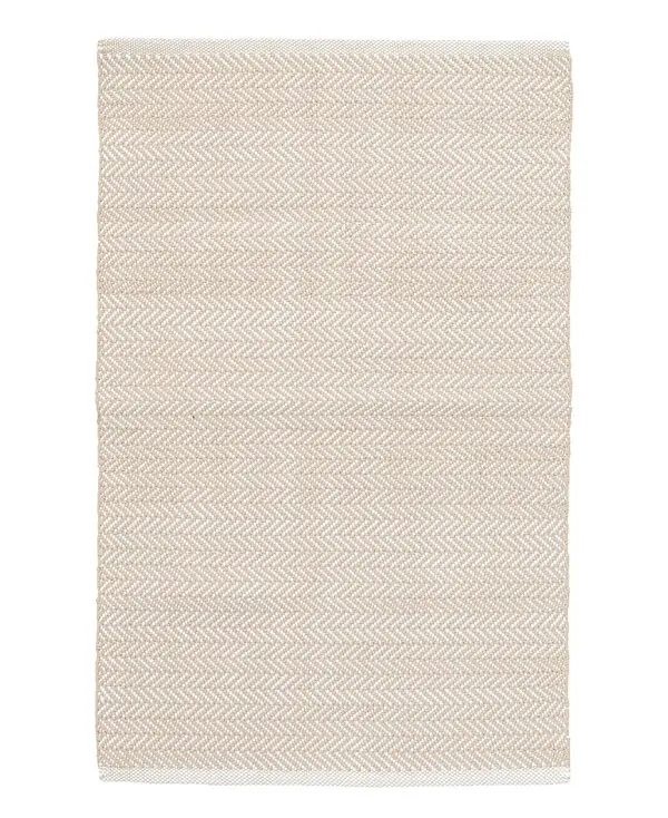 DASH & ALBERT Dash Albert Annie Selke Da291 Herringbone Indoor/outdoor Area Rug, 2'6x18'0 - Beige