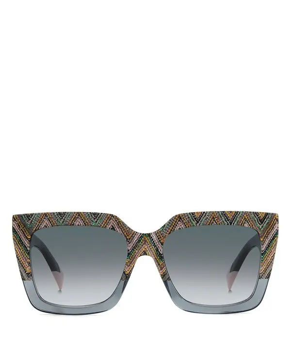 Missoni Gradient Rectangular Sunglasses