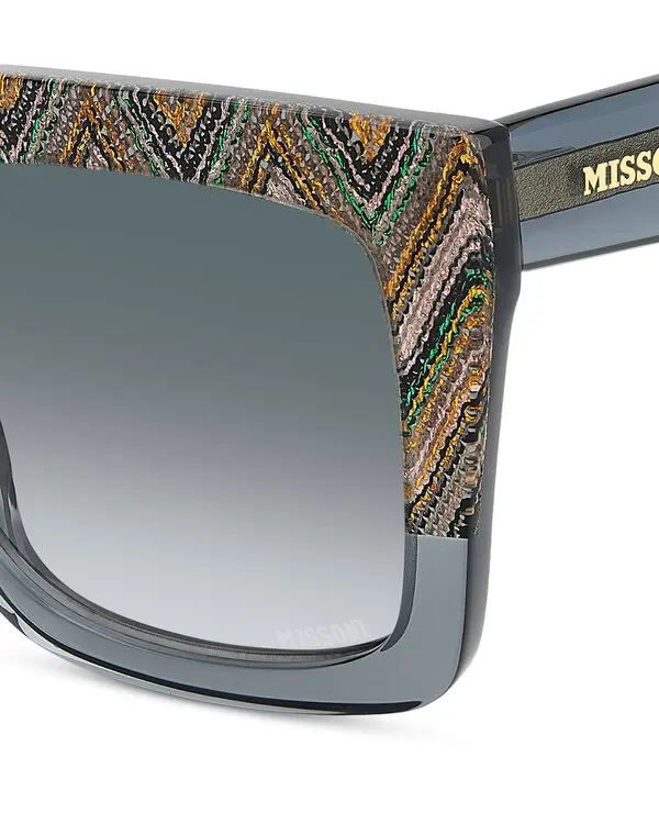 Missoni Gradient Rectangular Sunglasses