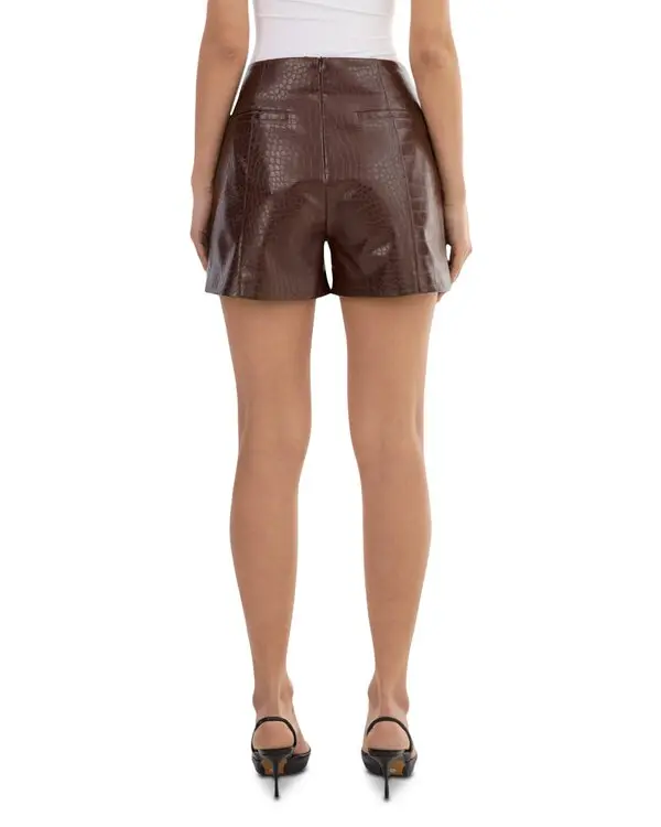 LAMARQUE Faux Leather Shorts