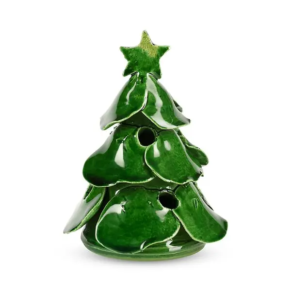 VIETRI Foresta Mini Scalloped Tree - Green