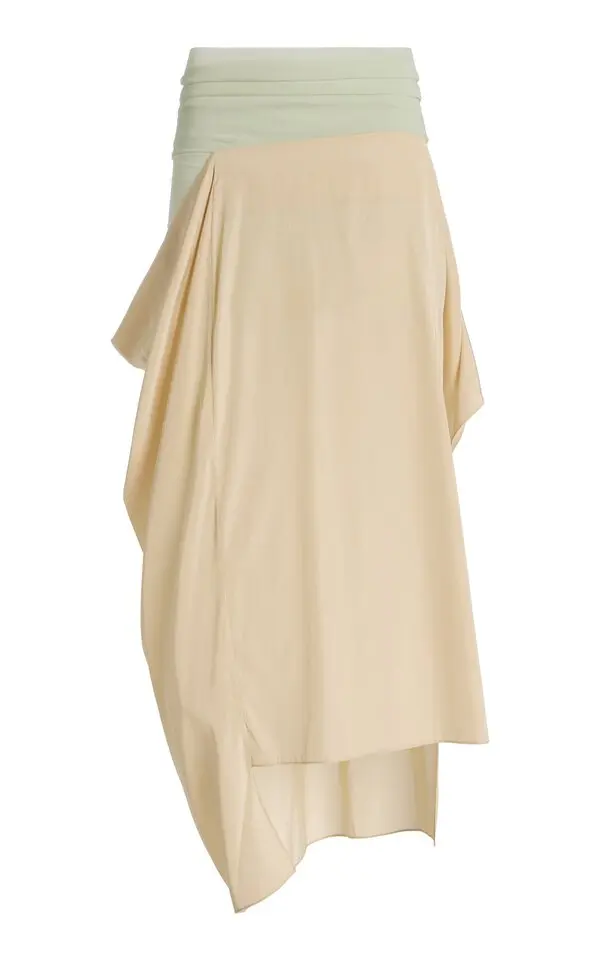 COLLEEN ALLEN Draped Midi Skirt