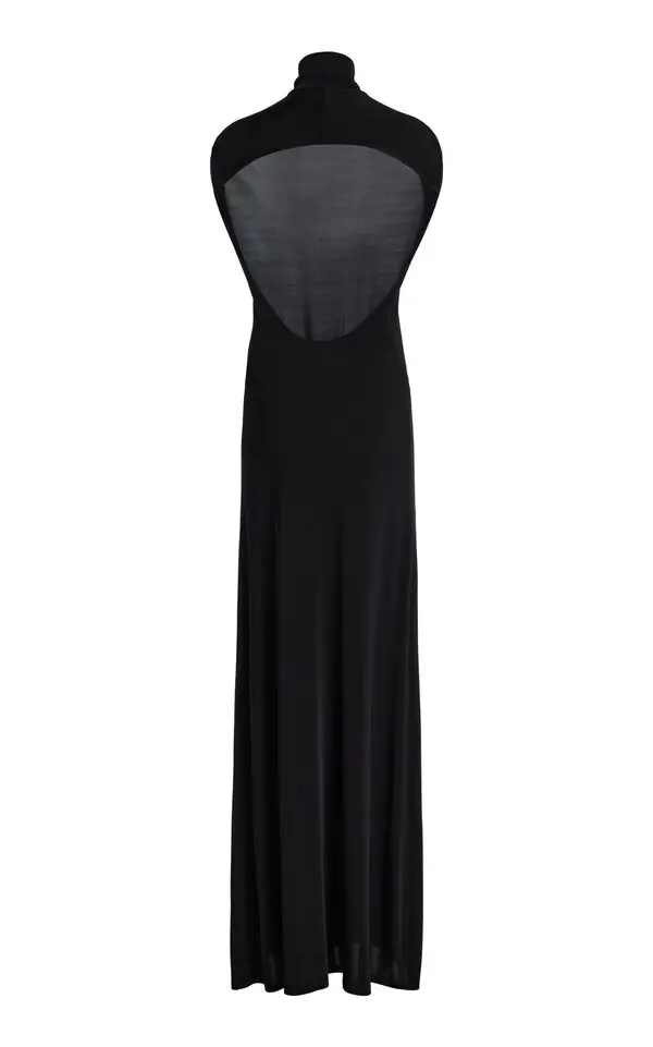 princess polly baby blue dress Colleen Allen Backless Sleeveless Jersey Dress In Black