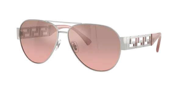 Versace Aviator Sunglasses - Pink Mirror Silver Gradient