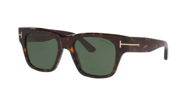 TOM FORD Full Rim Rectangle Sunglasses - Green