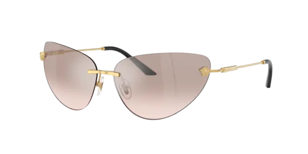 Versace Ve2281 Sunglasses - Light Brown Mirror Silver