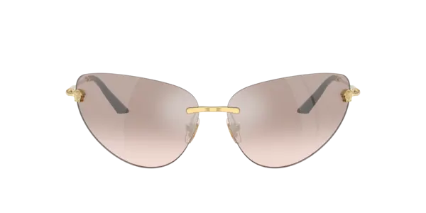 Versace Ve2281 Sunglasses - Light Brown Mirror Silver