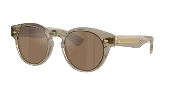 Oliver Spencer Hayton 18k Sunglasses - Cognac Mirror