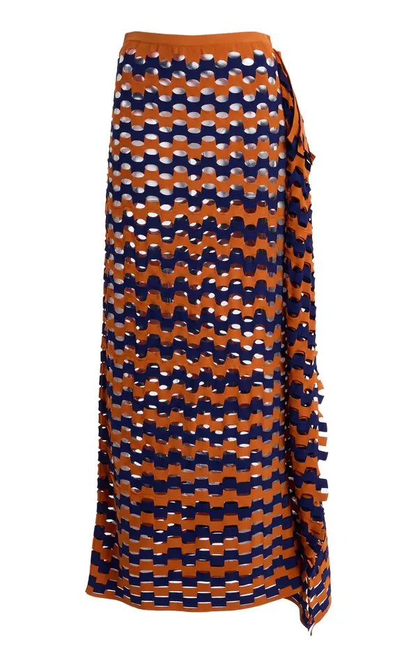 ZANKOV Open-knit Maxi Skirt - Multi