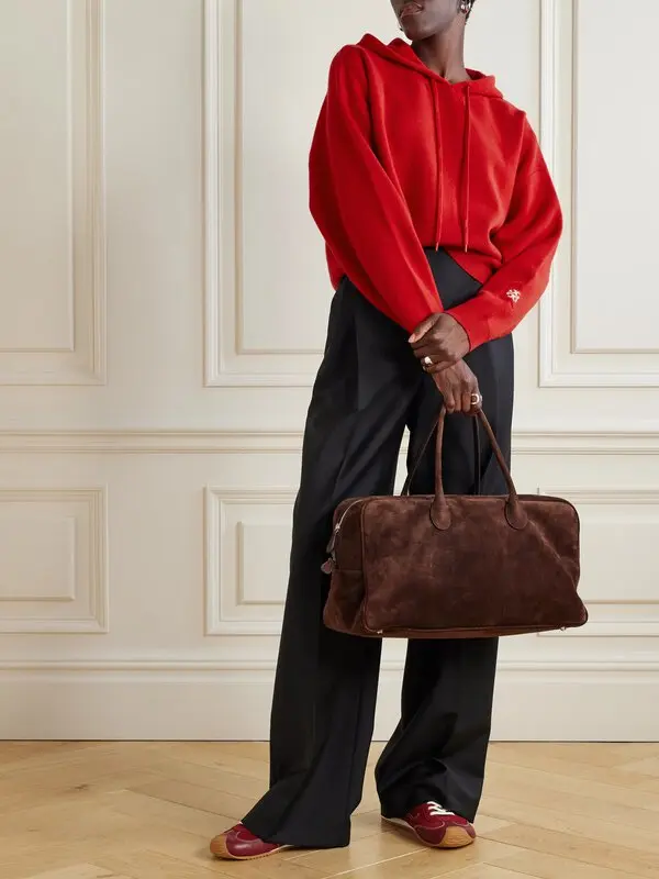 Tory Burch Appliquéd Wool-blend Hoodie