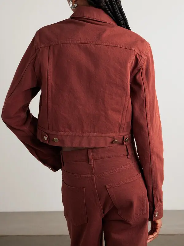 Gabriela Hearst Bronte Recycled-denim Jacket - Orange