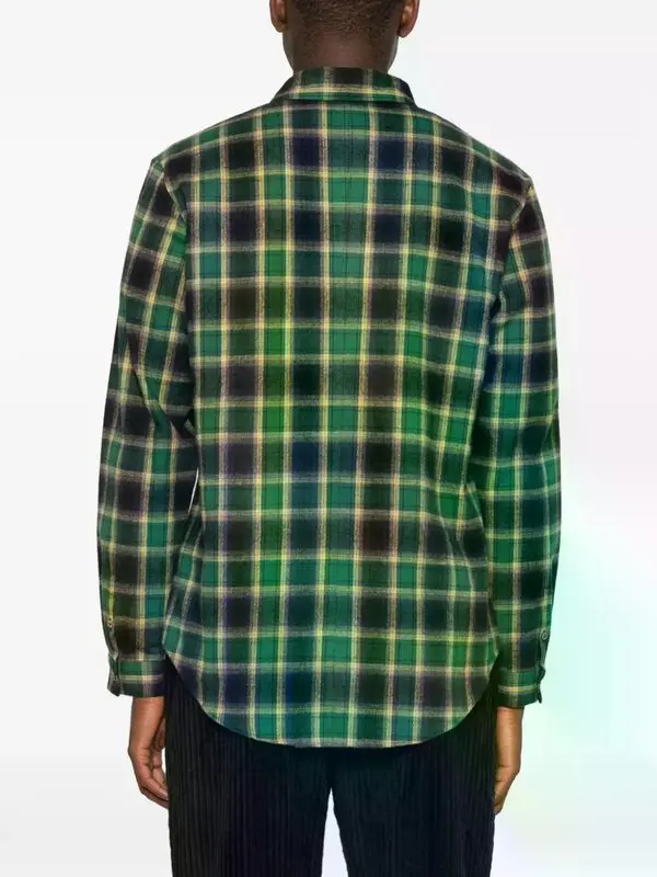 INDIVIDUAL SENTIMENTS Plaid Long-sleeved Shirt