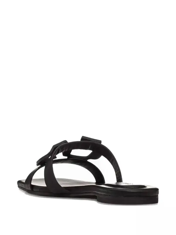Simkhai Monogram-detail Flat Sandals