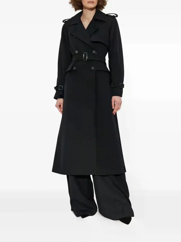 Max Mara Flavio Belted Peplum Trench Coat
