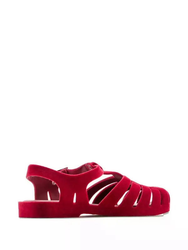 Melissa Possession Velvet Sandals - Red