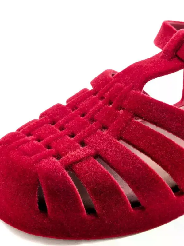 Melissa Possession Velvet Sandals - Red