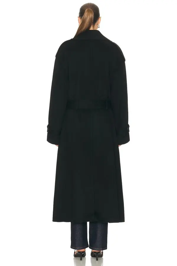 TOTEME Double Winter Trench - Black