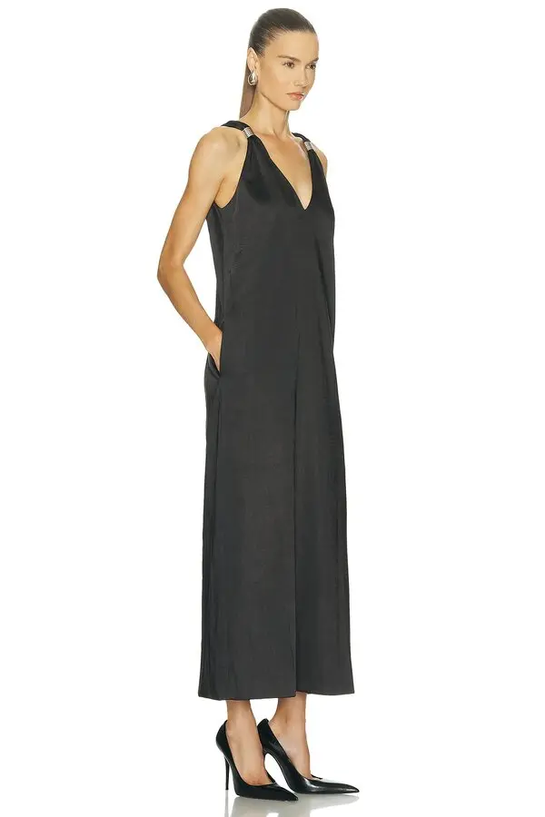 Brandon Maxwell Keke Long Dress - Black