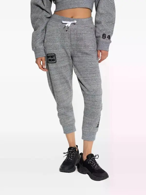 Dsquared2 Gym Dean Drawstring Logo Track Pants - Grey