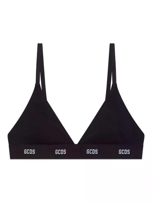 Gcds Logo Triangle-cup Bra - Black