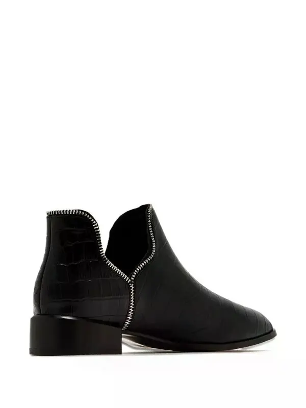 Senso Crocodile-effect Boots - Brown