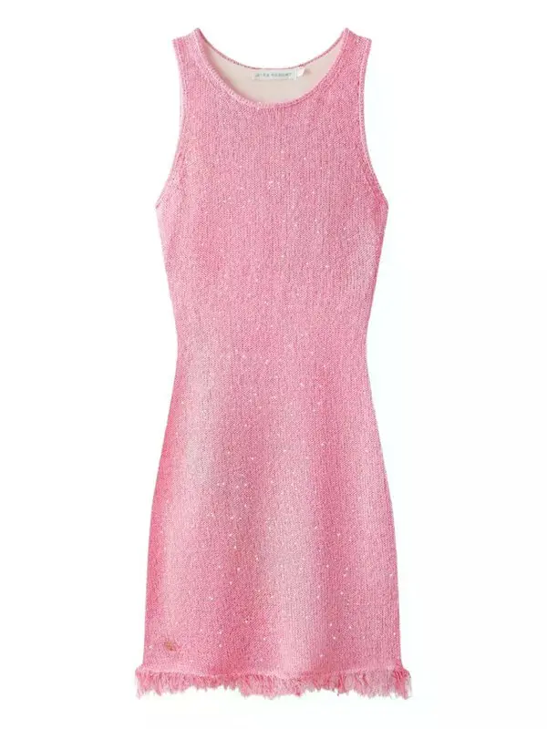 ASTA RESORT Natalia Fringed Mini Dress - Pink