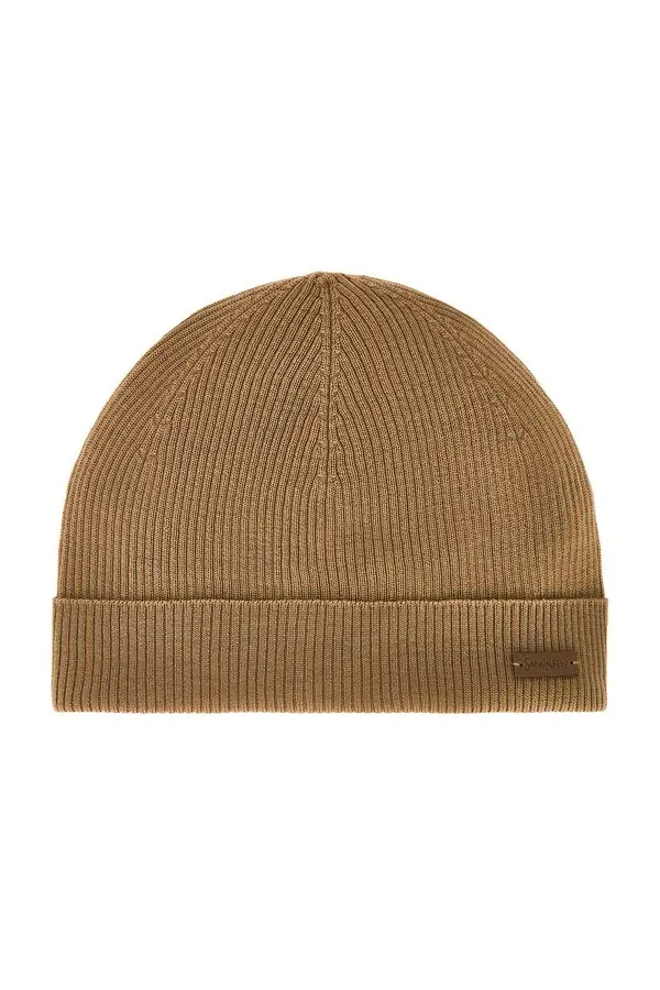 Saint Laurent Wool Beanie - Beige