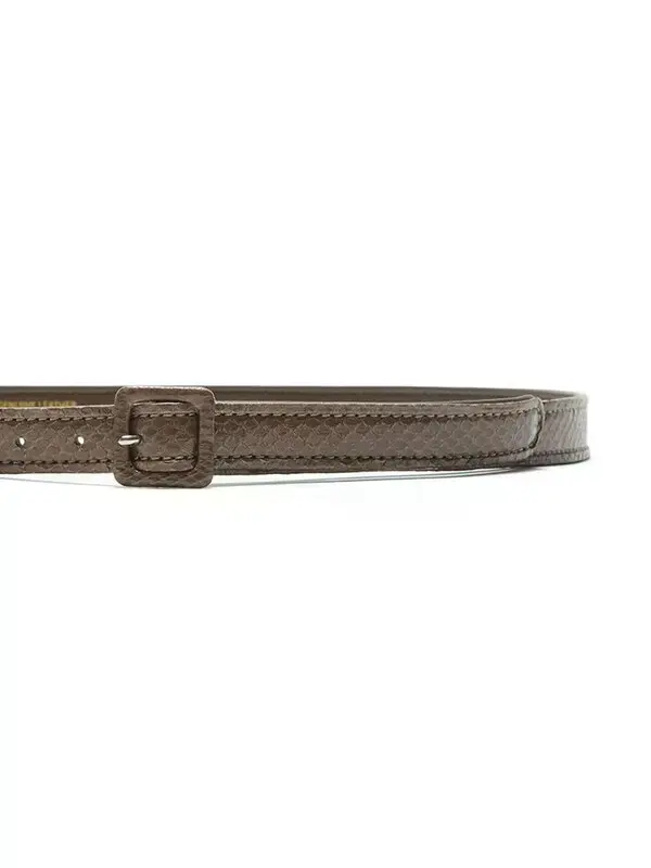 Malìparmi Embossed Buckle Belt - Brown
