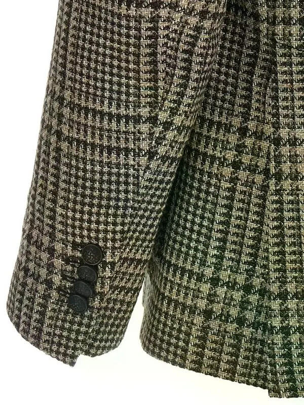 Tagliatore Houndstooth Blazer - Brown
