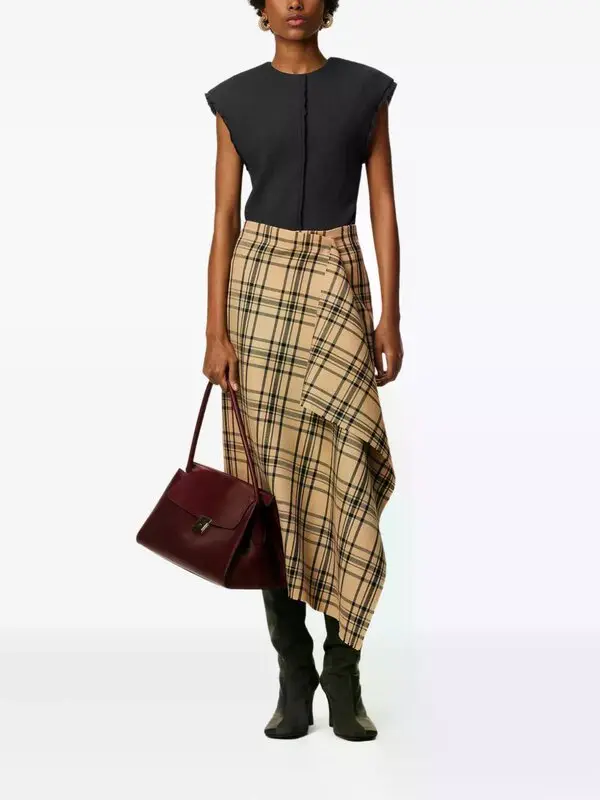 AMI Paris Raw-edge Sleeveless Top - Black