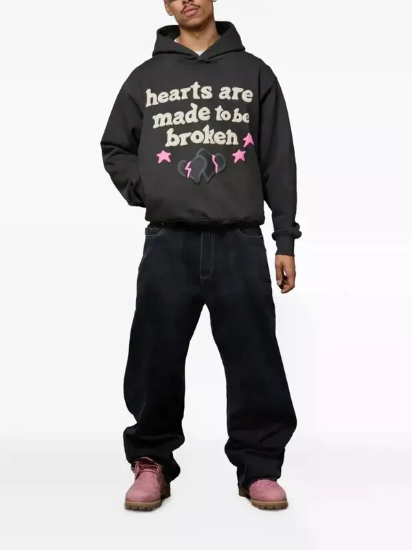 BROKEN PLANET Graphic-print Hoodie