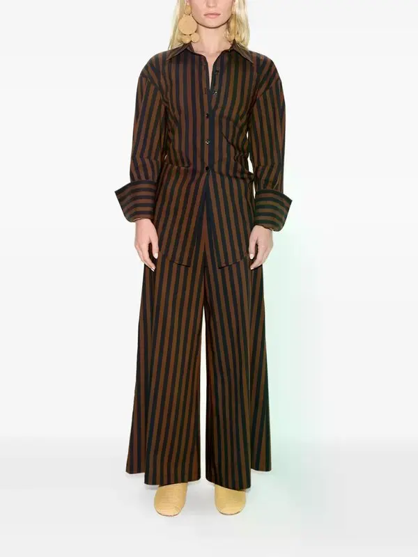 SIMONMILLER Toni Striped Poplin Trousers