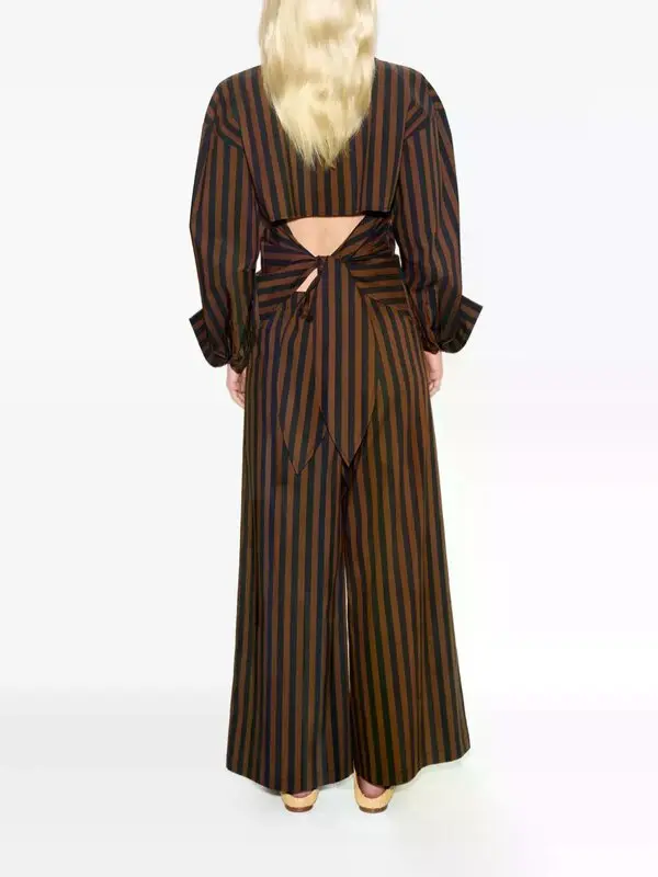 SIMONMILLER Toni Striped Poplin Trousers