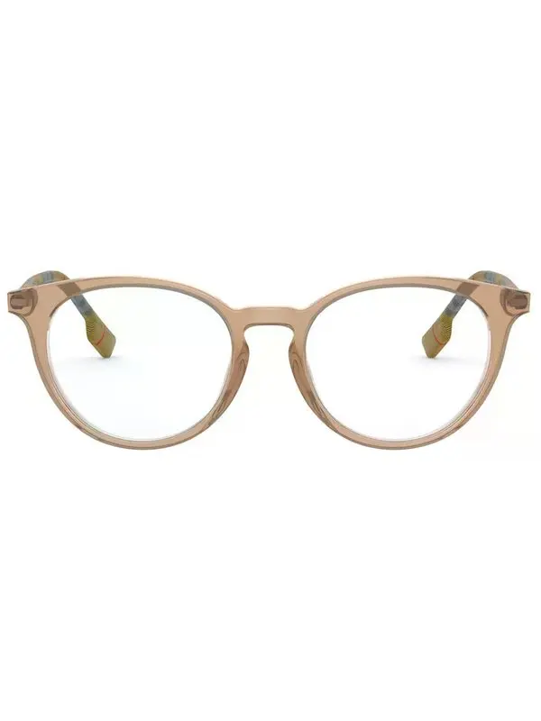 Burberry Chalcot Round Frame Glasses - Neutrals