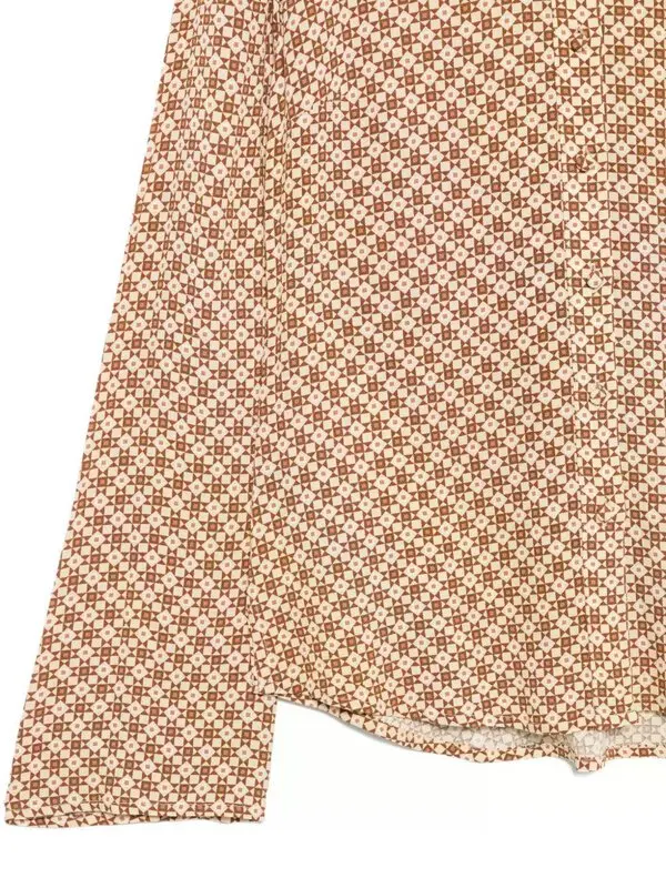 Superdry Flared-sleeve Patterned Blouse
