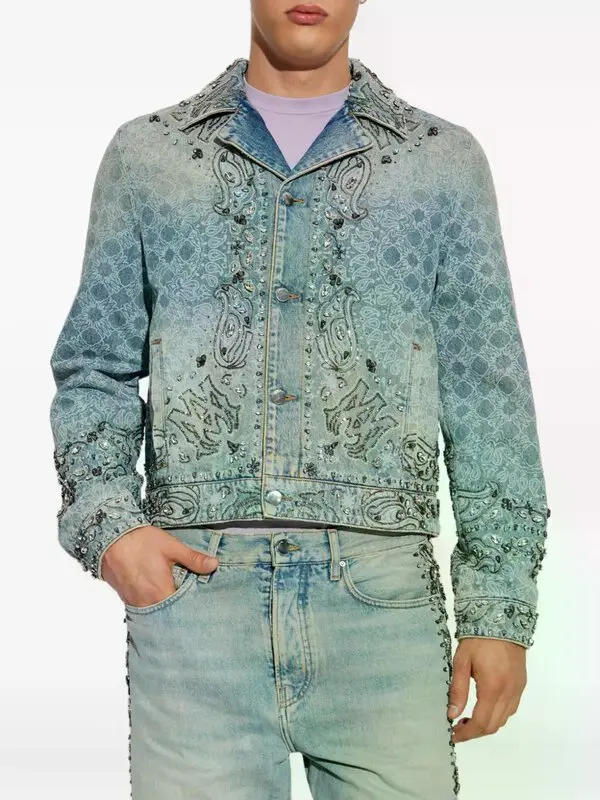 Amiri Embellished Paisley Jacket