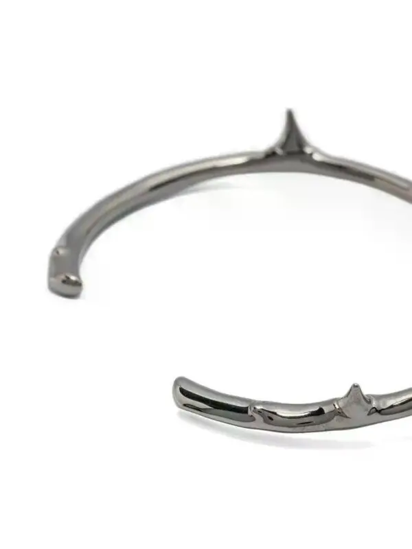 SHAUN LEANE Sterling Rose Thorn Bangle - Silver
