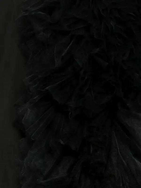 Alchemy Fashions Lia Ruffled Tulle Shirt - Black