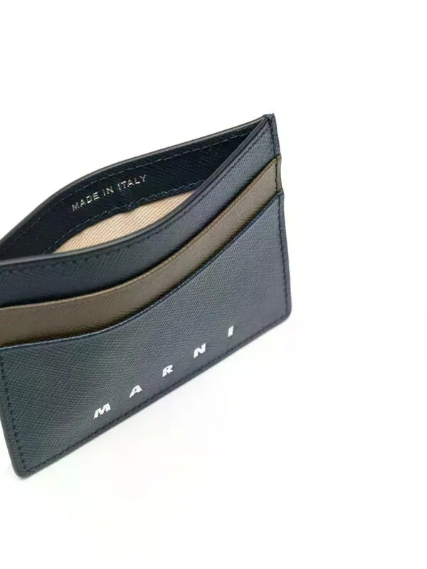 Marni Logo-debossed Leather Cardholder
