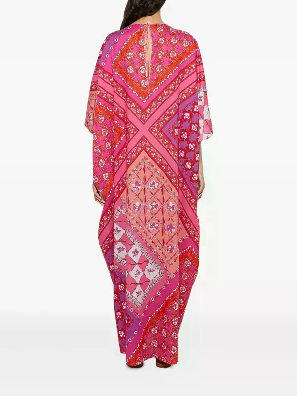 Emilio Pucci Festa-print Kaftan - Pink