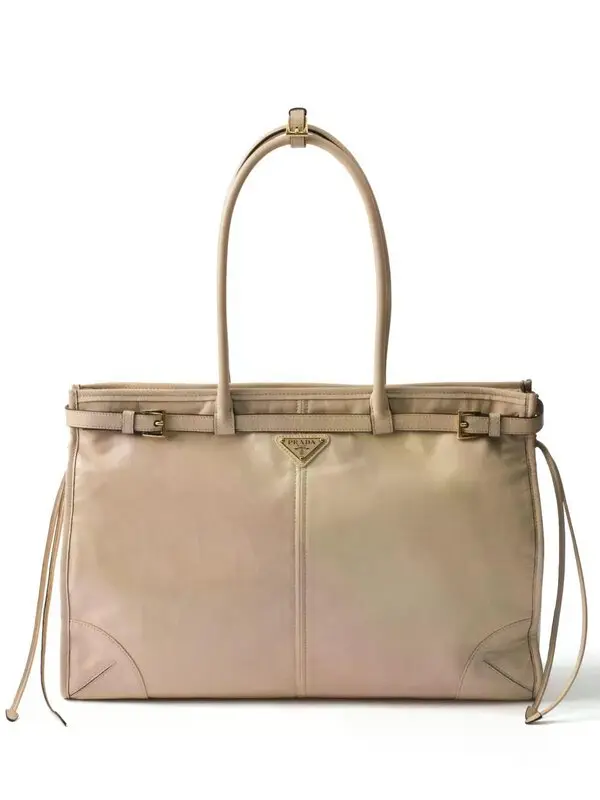 Prada Extra Large Bonnie Tote Bag - Neutrals